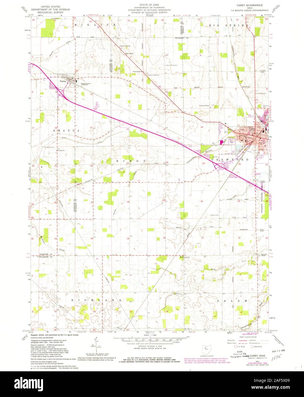 Carey map Cut Out Stock Images & Pictures - Alamy