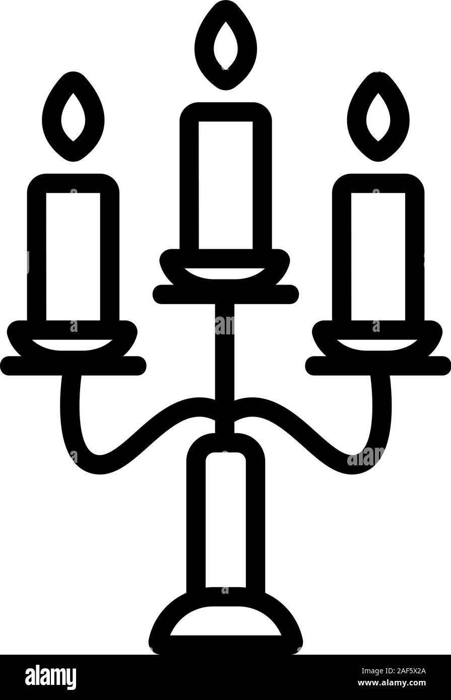 Illumination icon vector. Isolated contour symbol illustration Stock ...