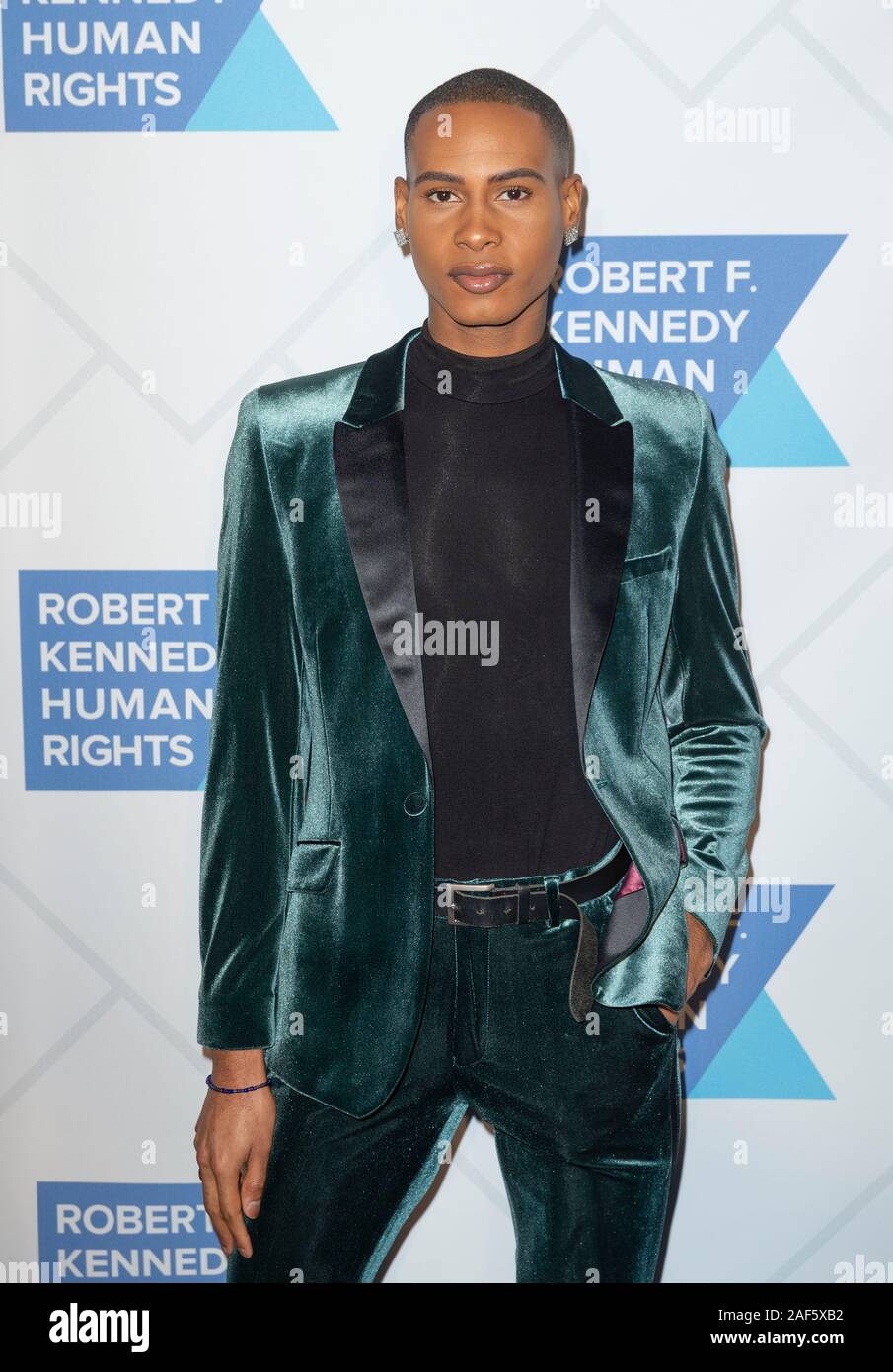 New York, NY - December 12, 2019: Diontre Jones attends the 2019 RFK ...