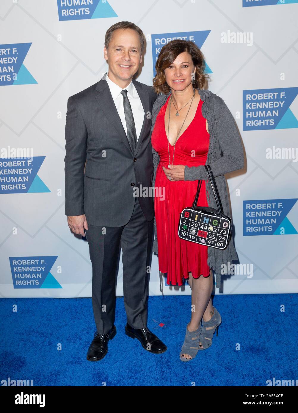 New York, NY - December 12, 2019: Chad Lowe and Kim Painter attend the ...