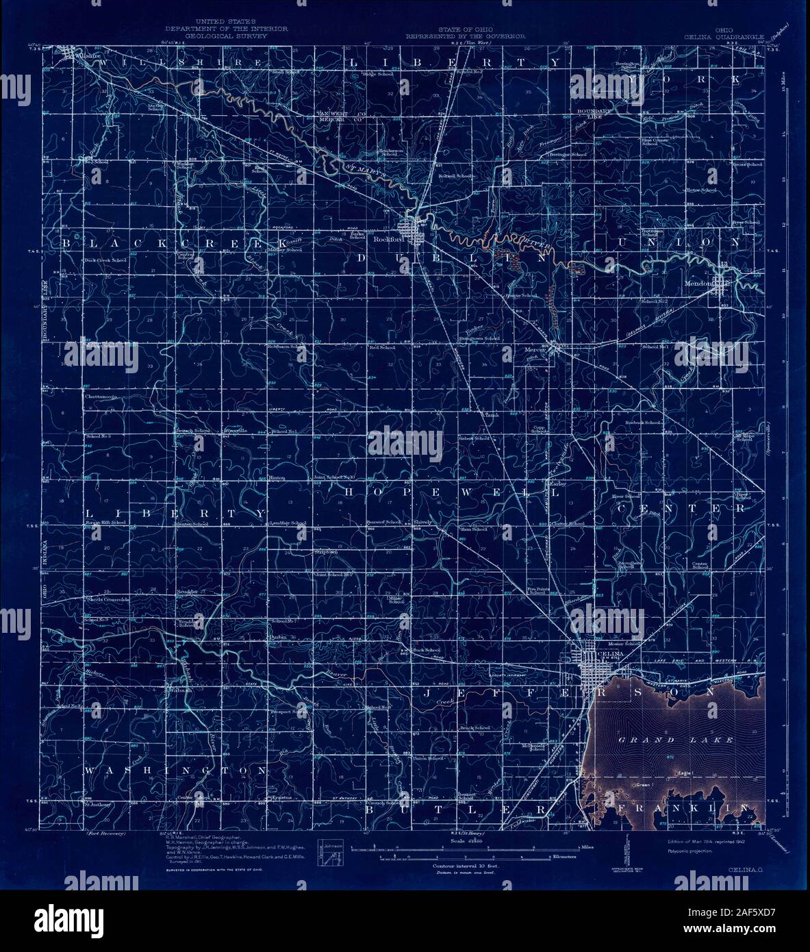 Map of celina hi-res stock photography and images - Alamy