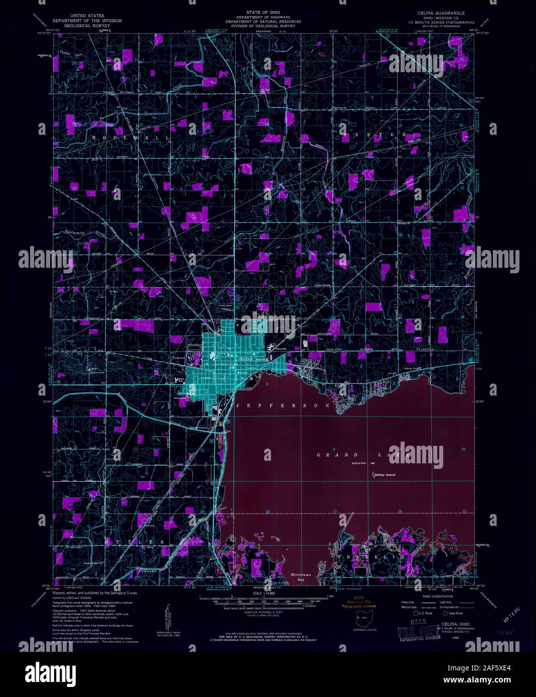 Celina ohio map hi-res stock photography and images - Alamy