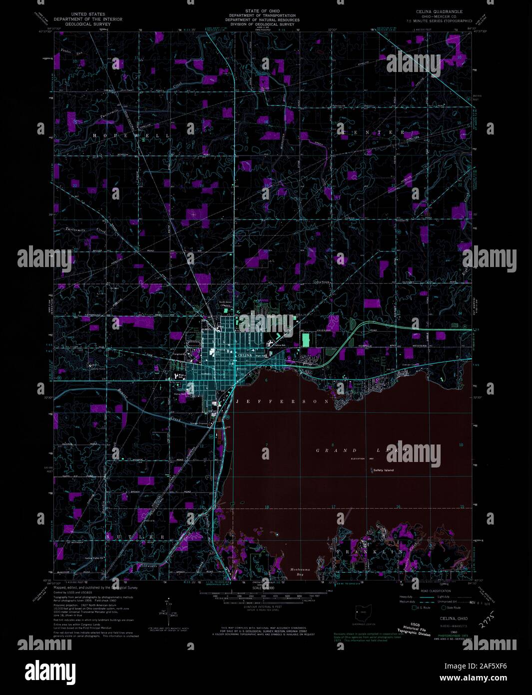 Celina ohio map hi-res stock photography and images - Alamy