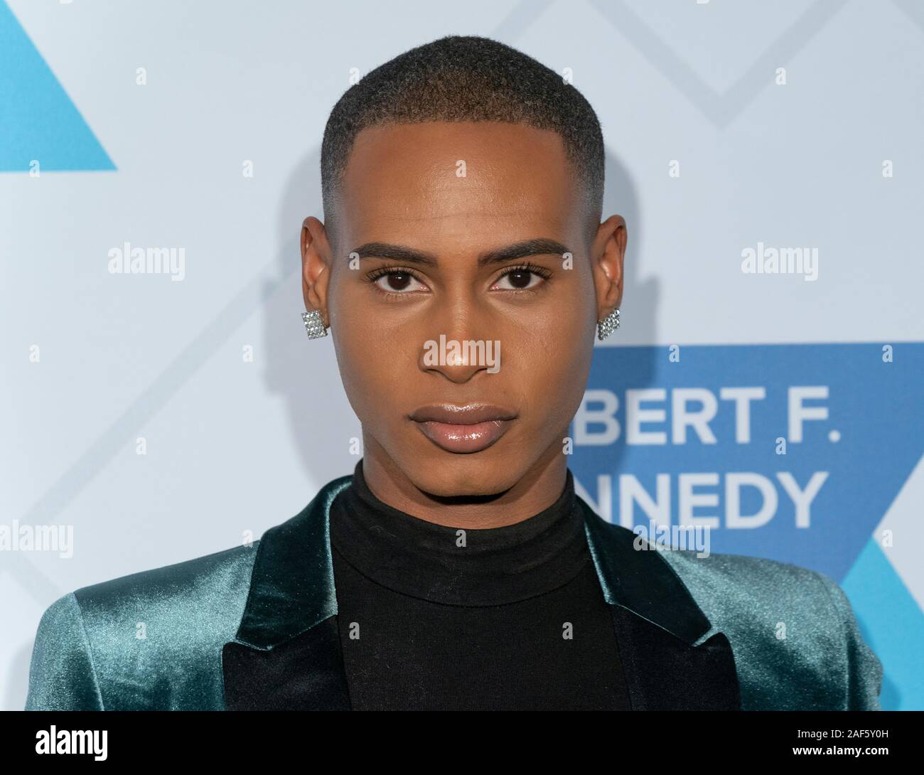 New York, NY - December 12, 2019: Diontre Jones attends the 2019 RFK ...