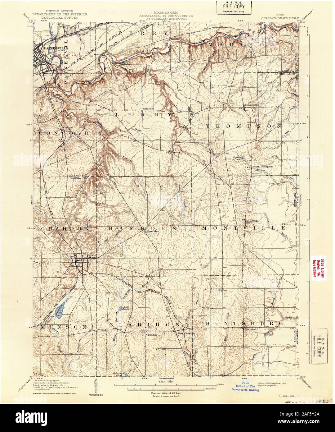 Chardon map hi-res stock photography and images - Alamy