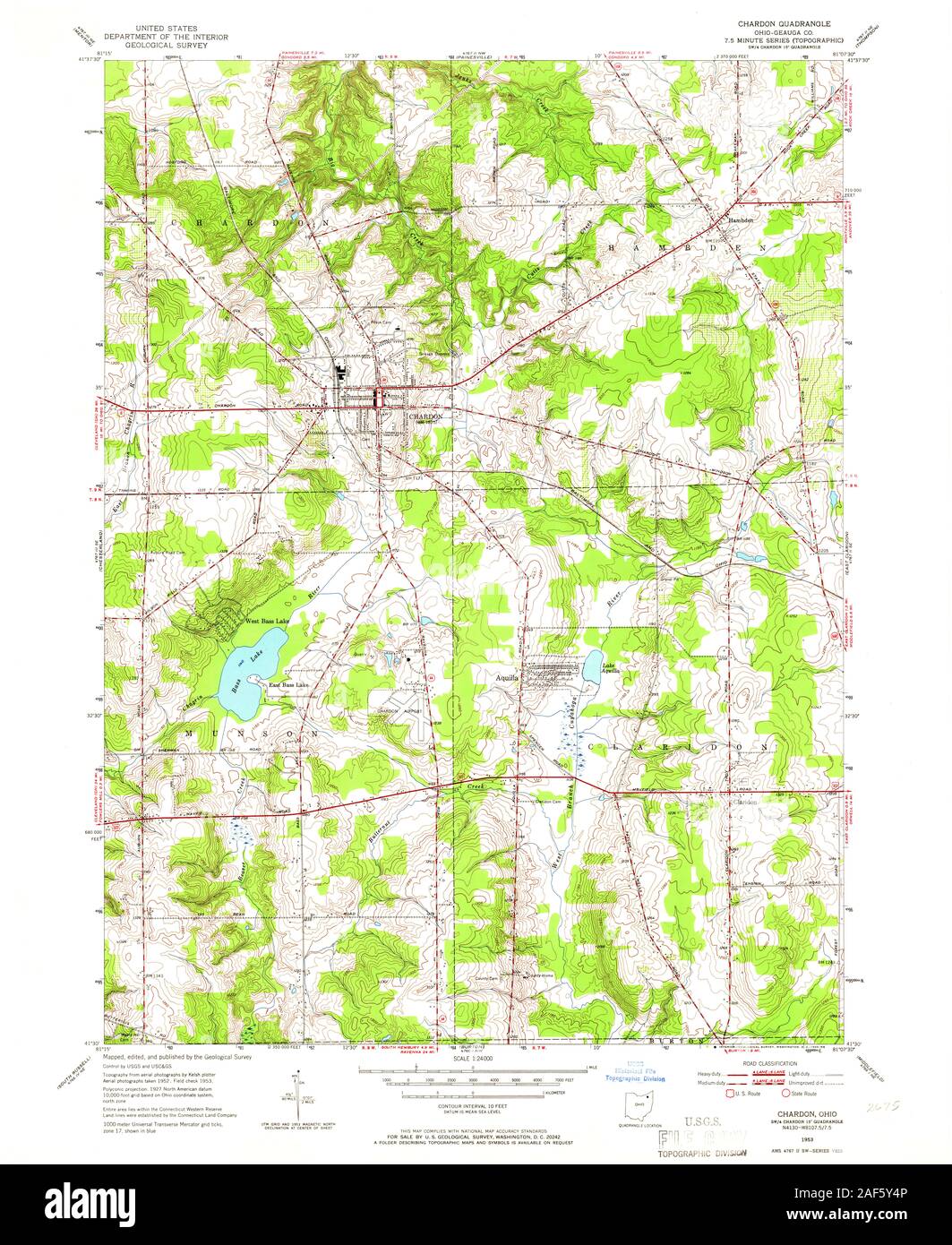 Map of chardon hi-res stock photography and images - Alamy