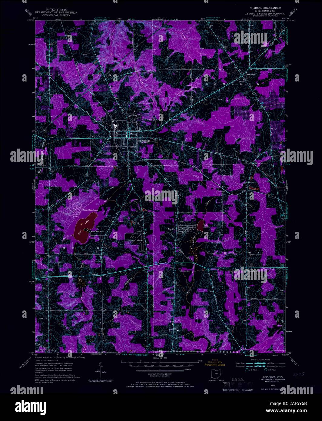 Map of chardon hi-res stock photography and images - Alamy