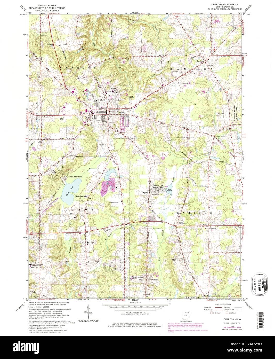 Map of chardon hi-res stock photography and images - Alamy