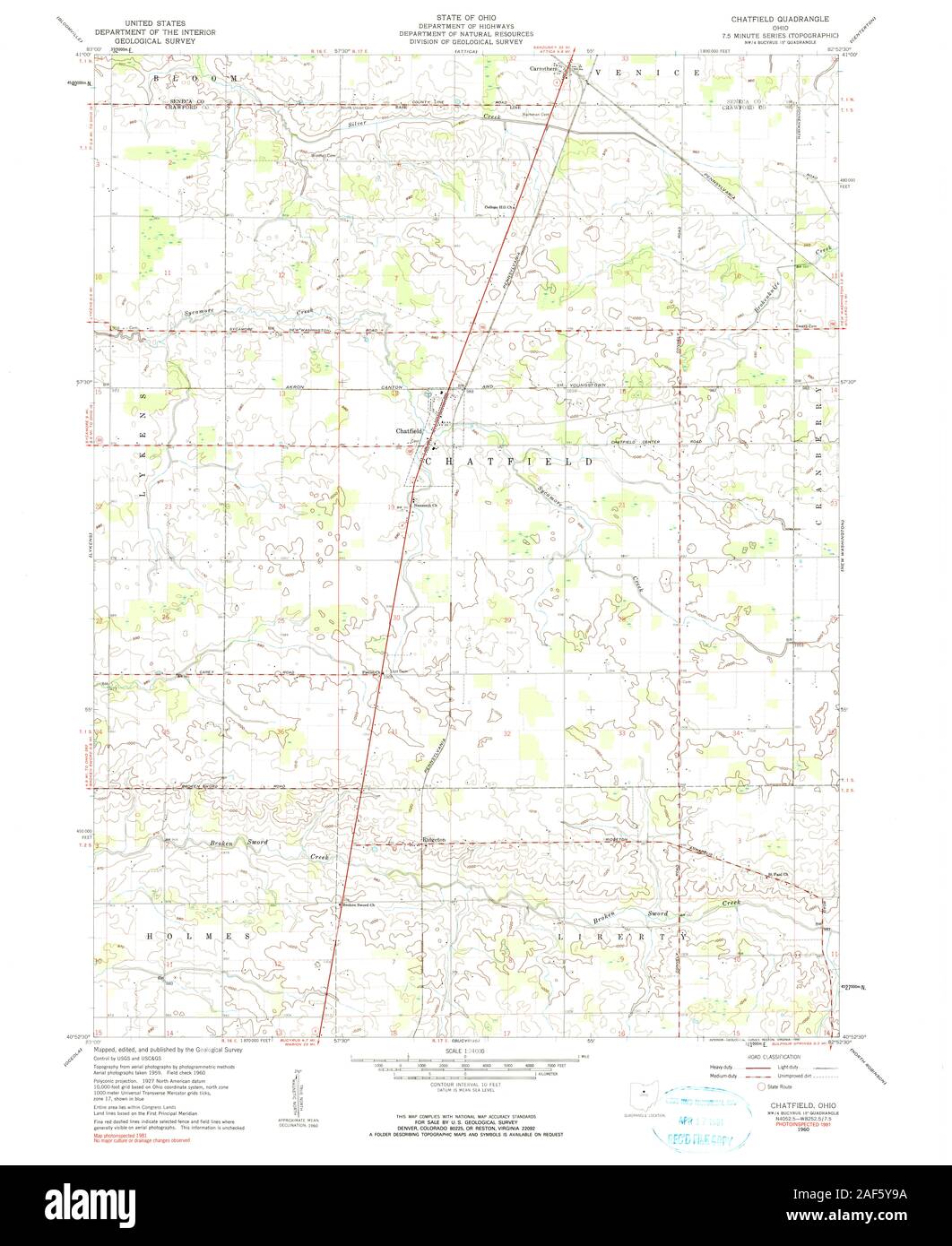 Map of chatfield hi-res stock photography and images - Alamy