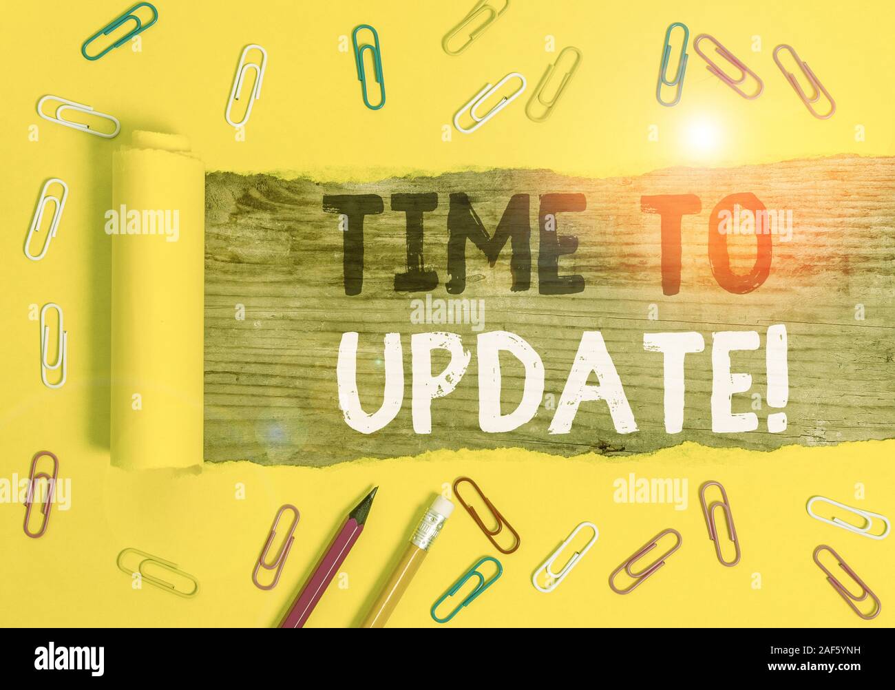 Handwriting text writing Time To Update. Conceptual photo this right ...