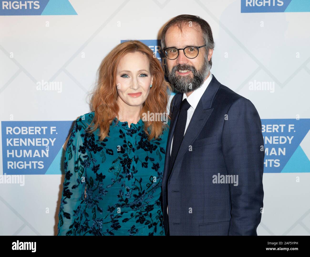 New York, NY - December 12, 2019: J.K. Rowling, Neil Murray attend the ...