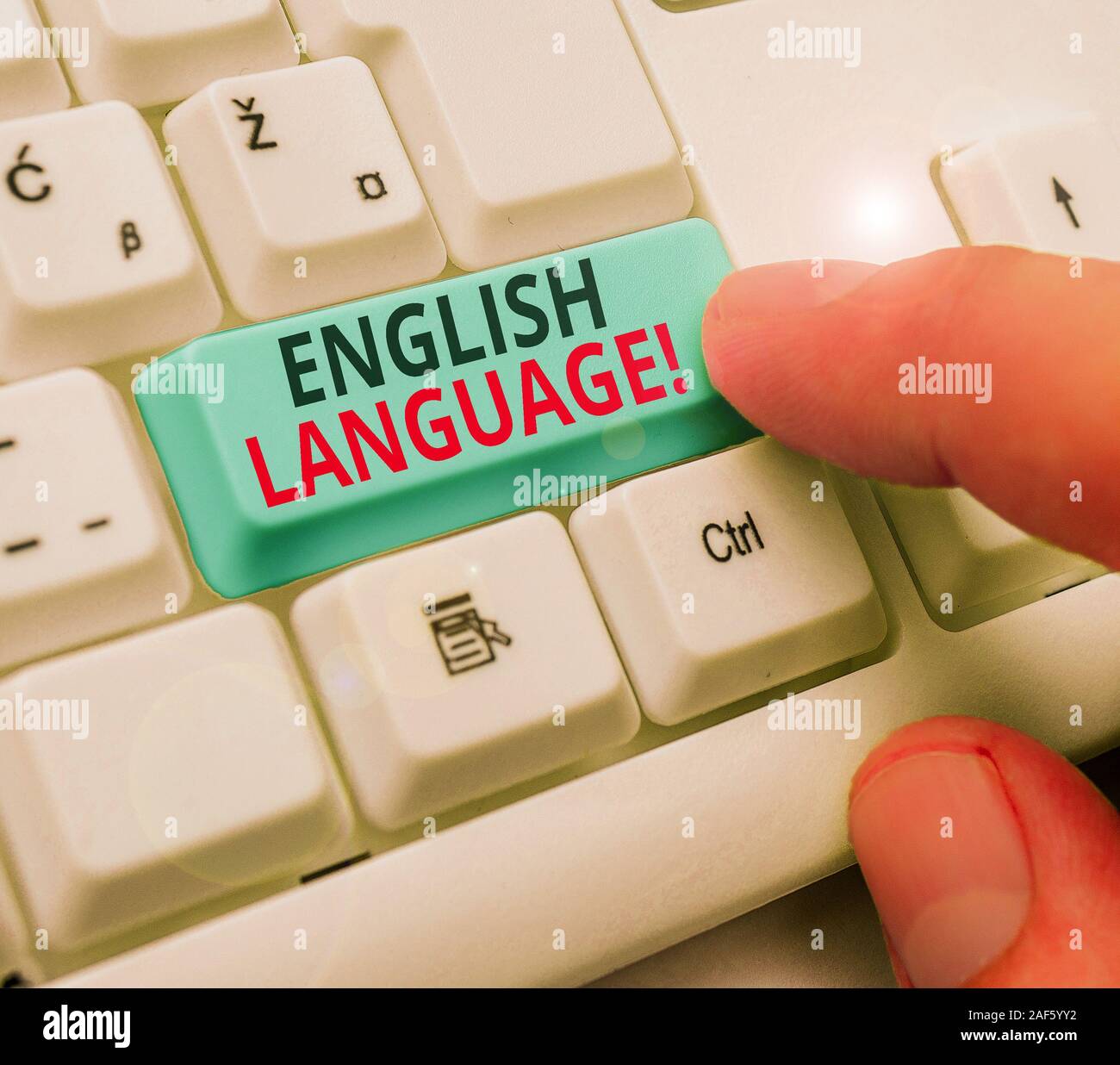 Handwriting text writing English Language. Conceptual photo third ...