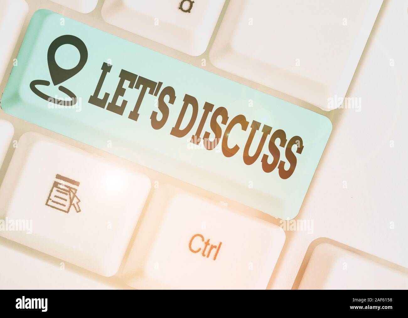 Word writing text Let S Discuss. Business photo showcasing asking ...