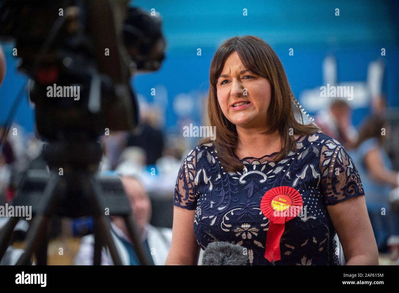 Stoke-on-Trent, UK. 13 December 2019. Former Labour MP Ruth Smeeth ...