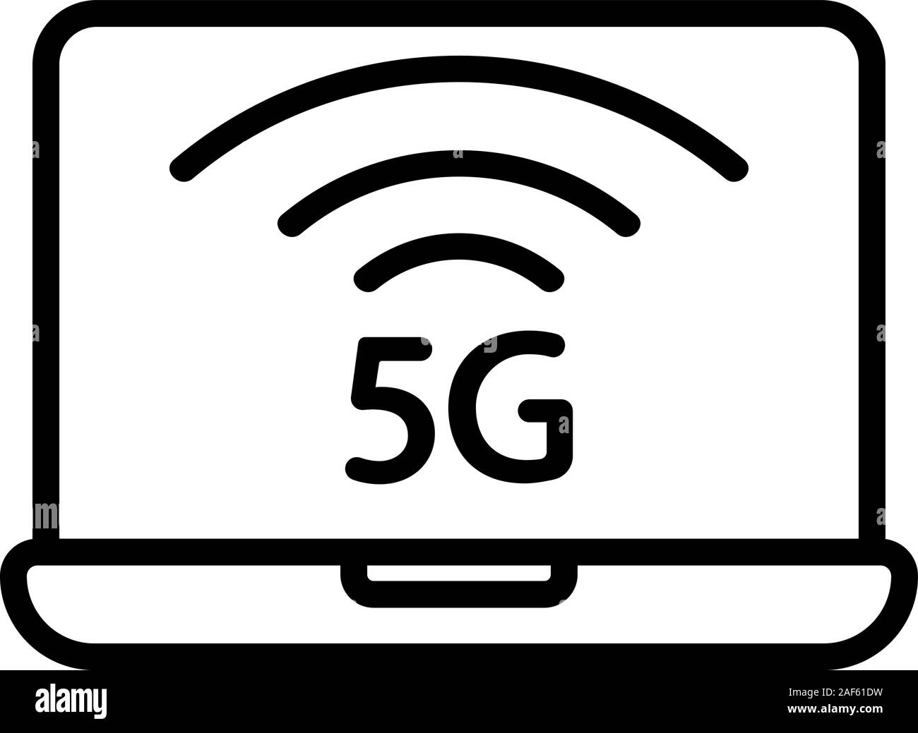 wifi connection icon vector. Isolated contour symbol illustration Stock ...