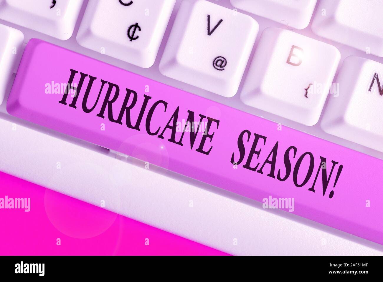 Handwriting text Hurricane Season. Conceptual photo time when most ...