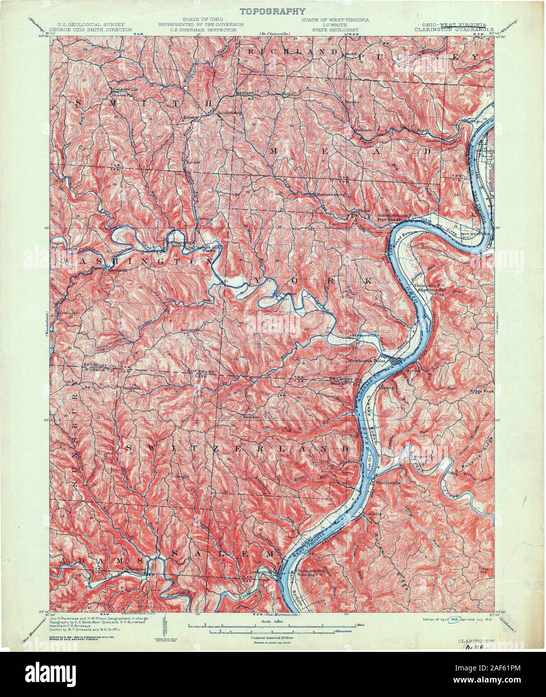 Clarington map hi-res stock photography and images - Alamy