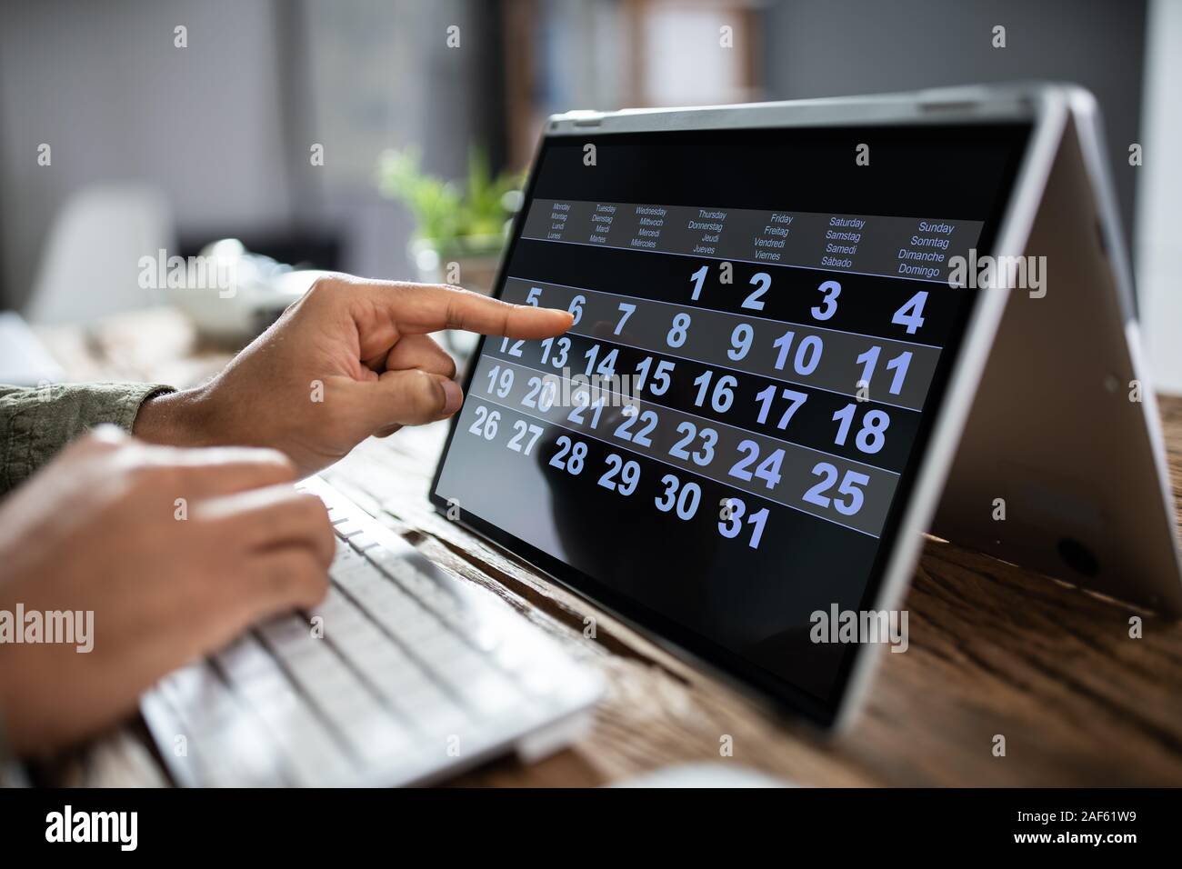 Digital daily planner hi-res stock photography and images - Alamy
