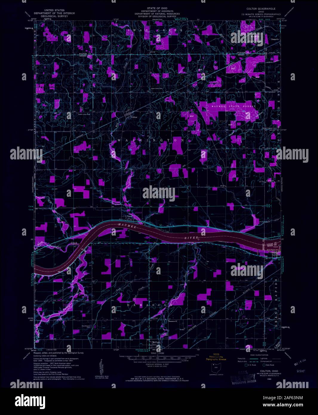 Colton map of ohio hi-res stock photography and images - Alamy