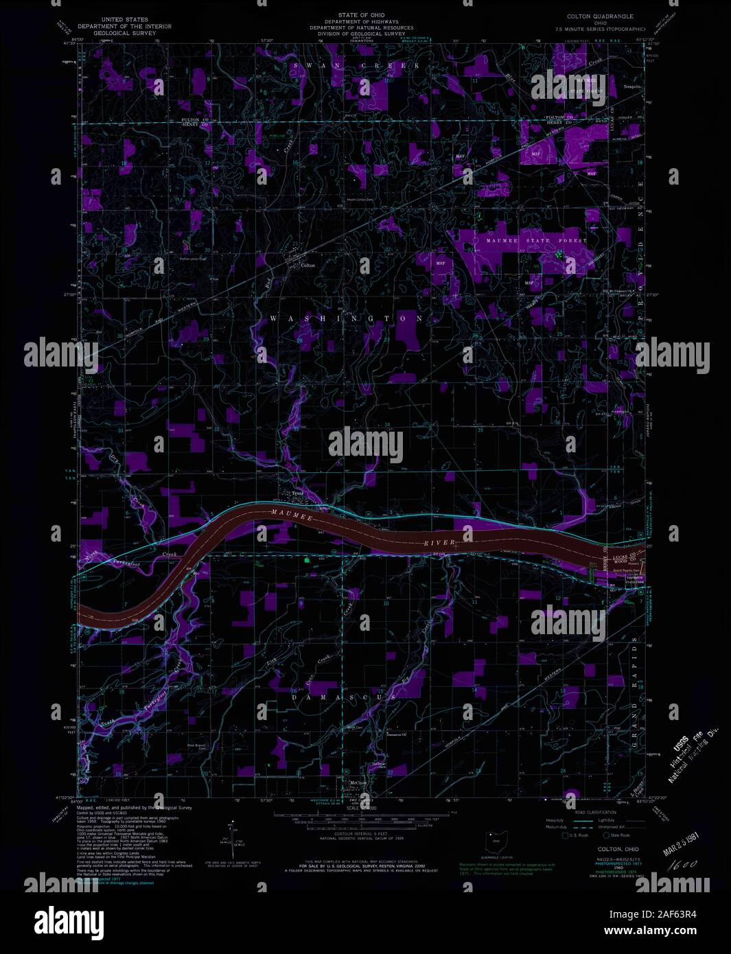 Colton map of ohio hi-res stock photography and images - Alamy