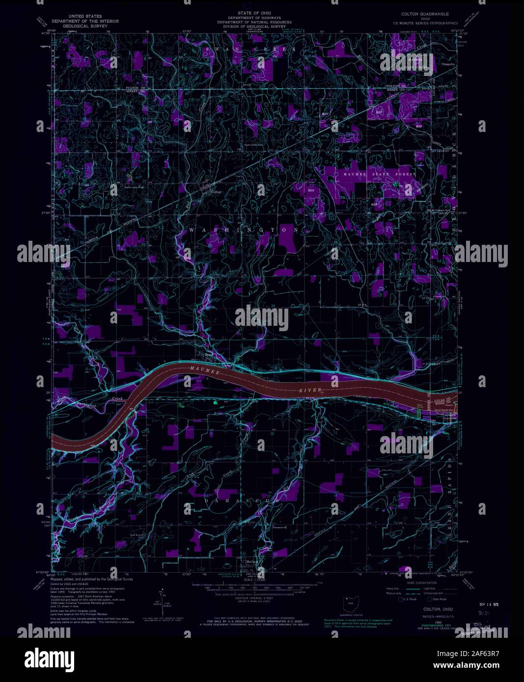 Colton map of ohio hi-res stock photography and images - Alamy