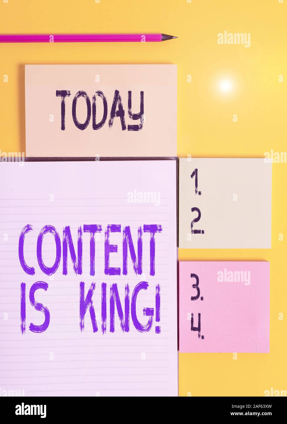 Handwriting text Content Is King. Conceptual photo marketing focused ...