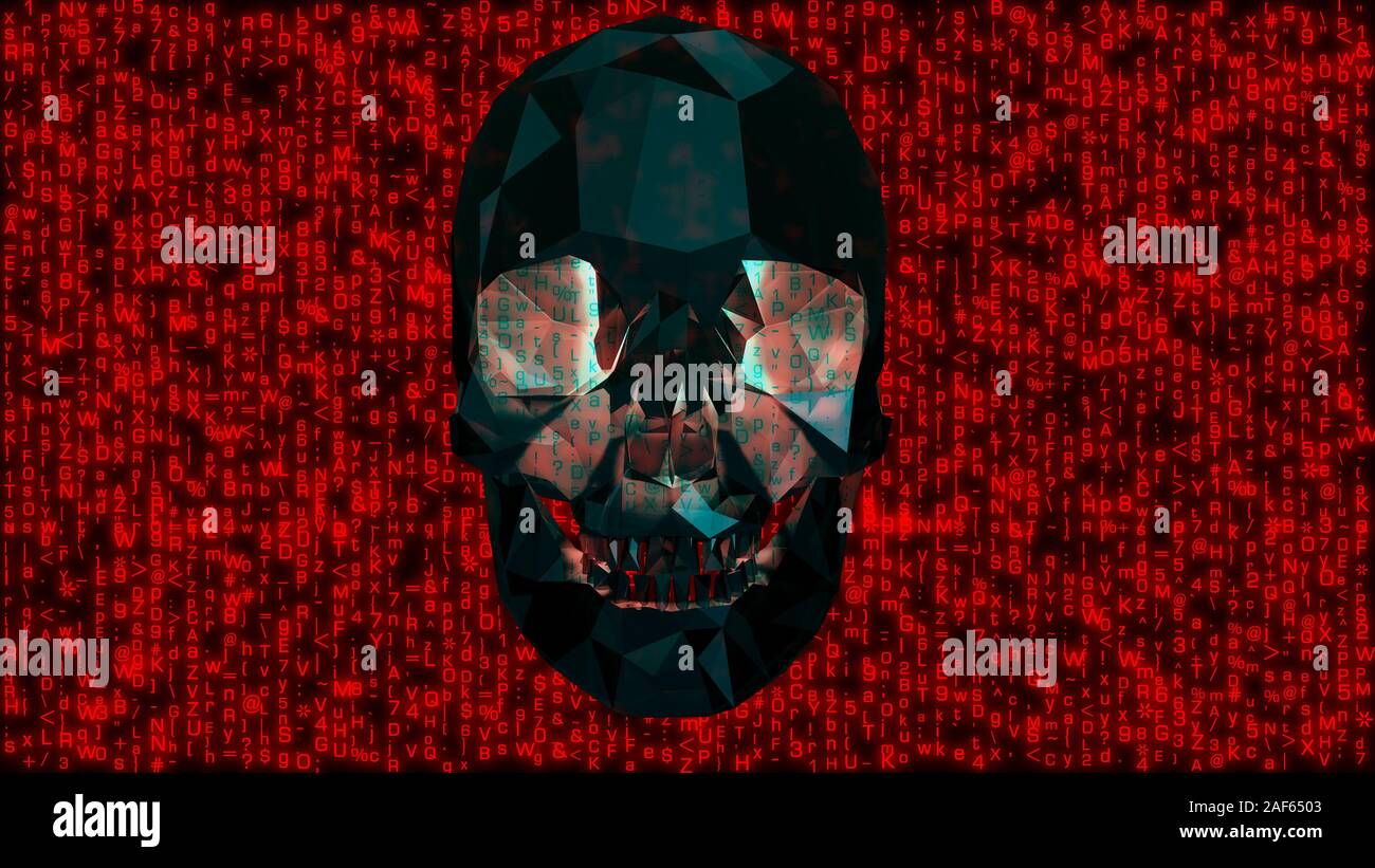 Computer Virus Infection Hacker Concept Red Stock Photo - Alamy