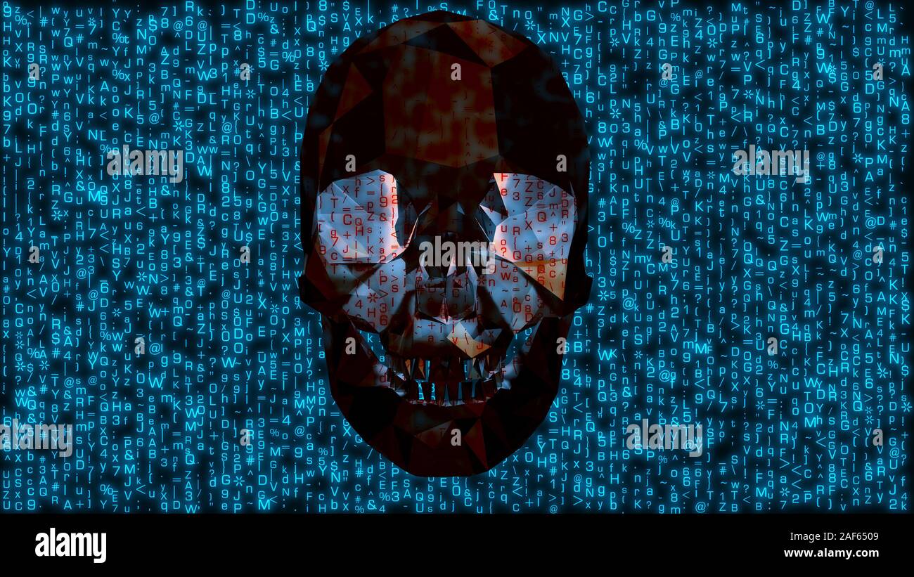 Computer Virus Infection Hacker Concept Blue Stock Photo - Alamy