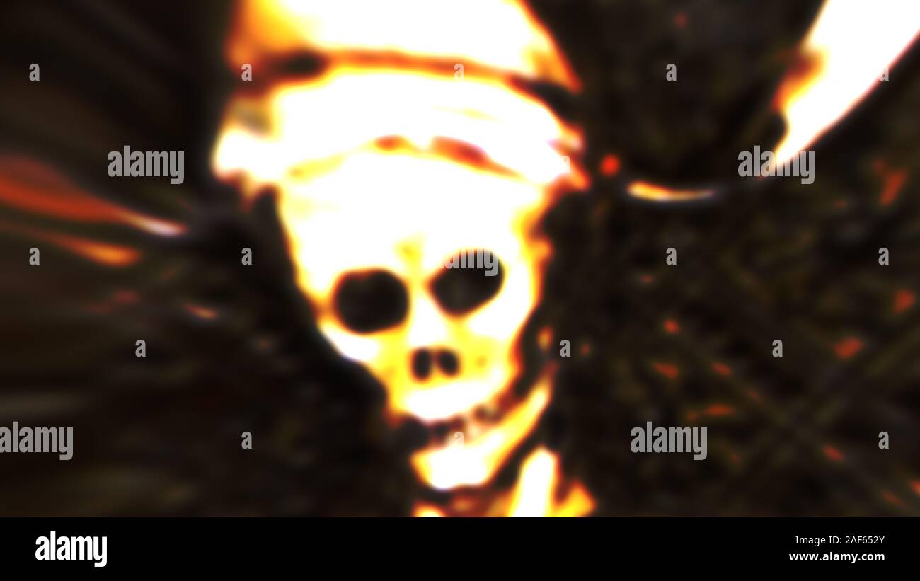 Halloween Scary Skull Death Symbol Artwork Stock Photo - Alamy