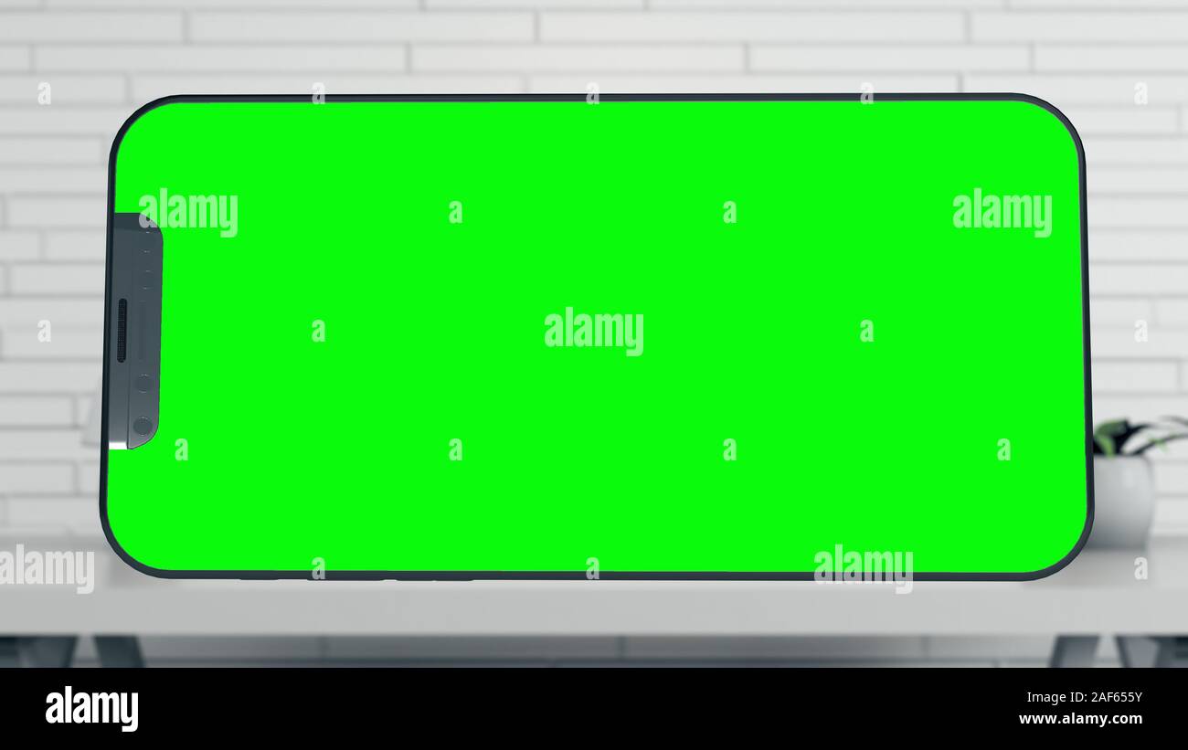 Phone with Greenscreen Stock Photo - Alamy