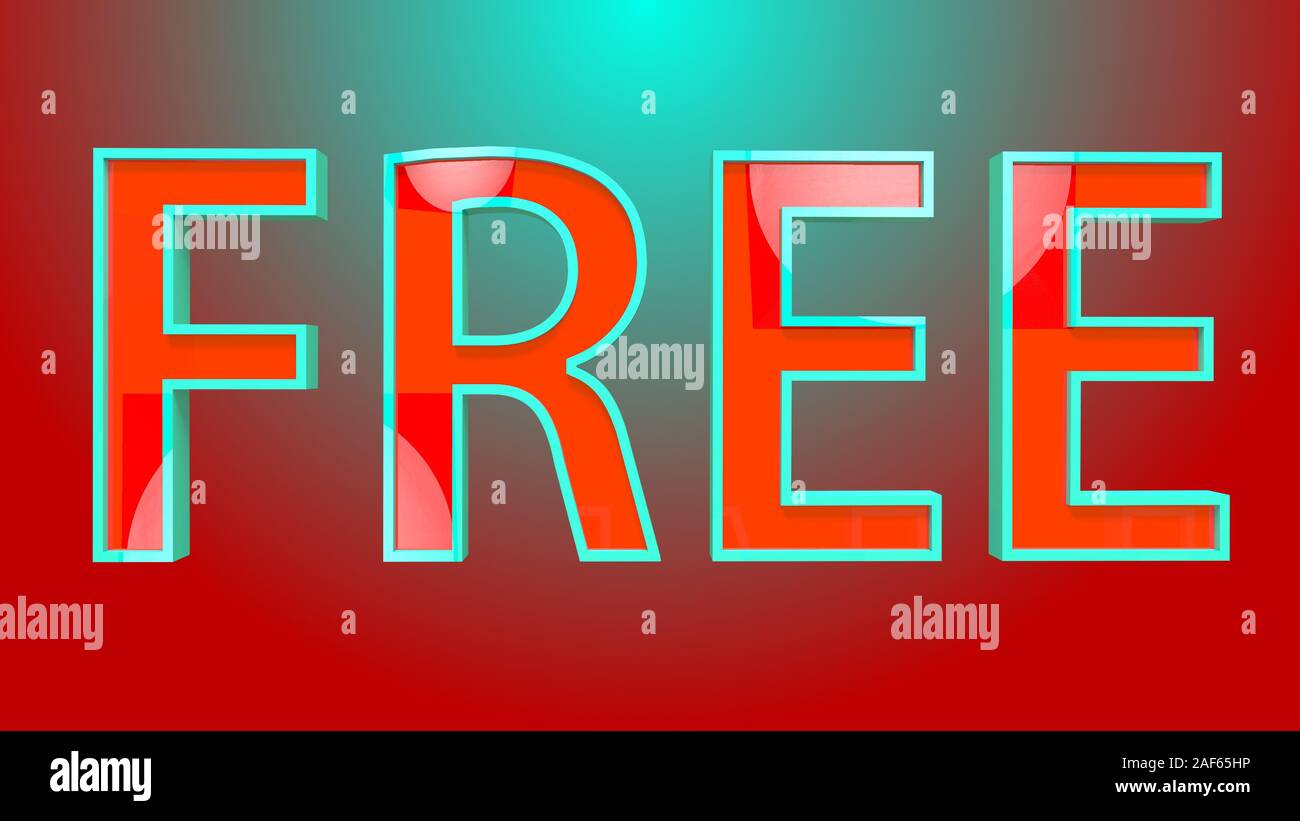 Free Text 3D Illustration Stock Photo - Alamy