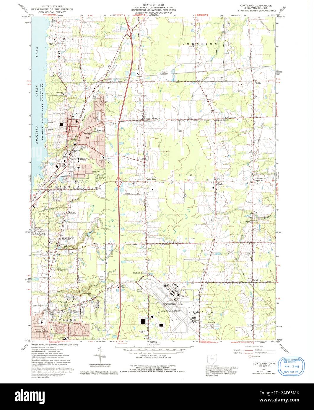 Cortland map hi-res stock photography and images - Alamy