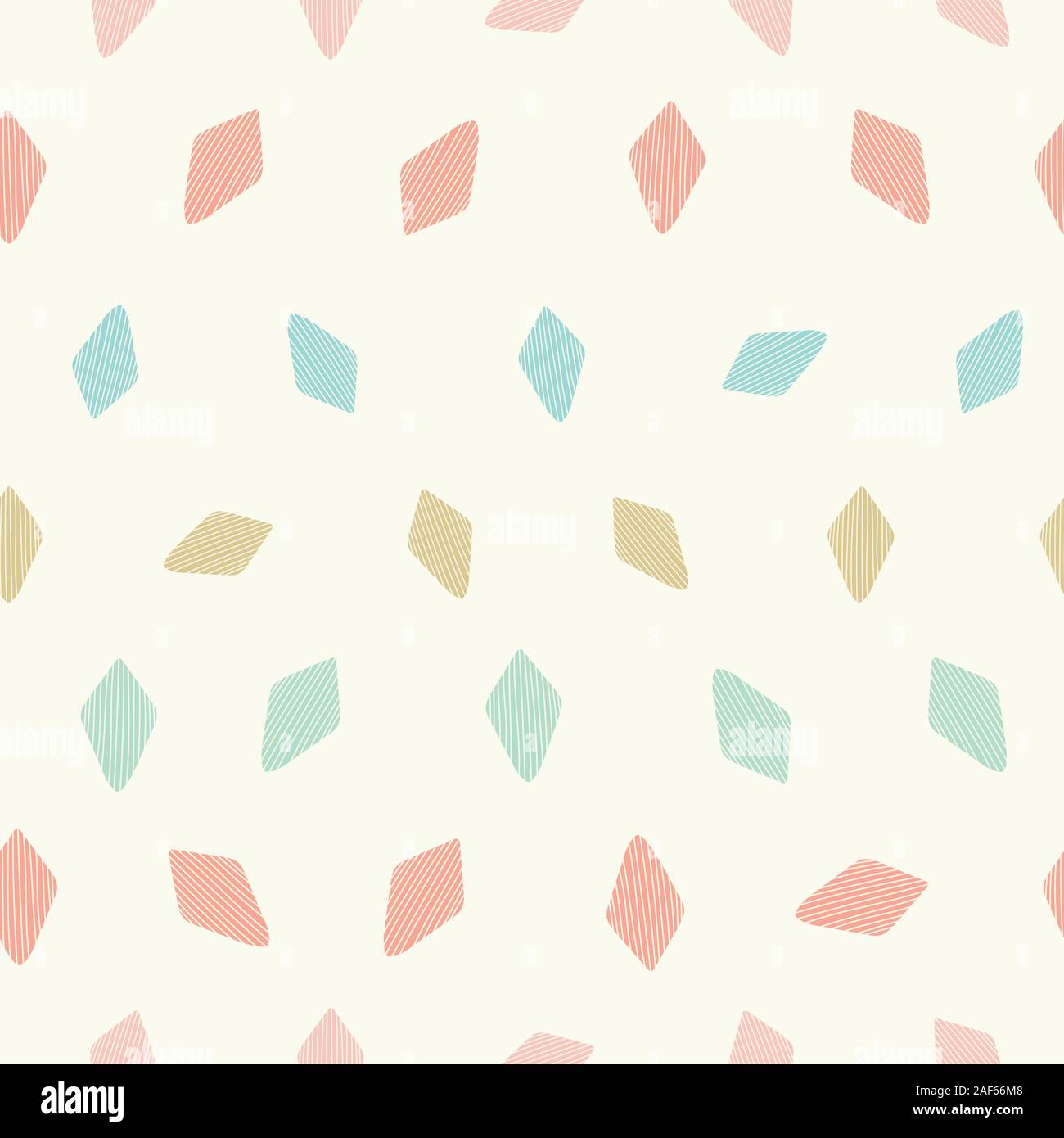 Vector diamond shape seamless repeat pattern in pastel colours Stock ...