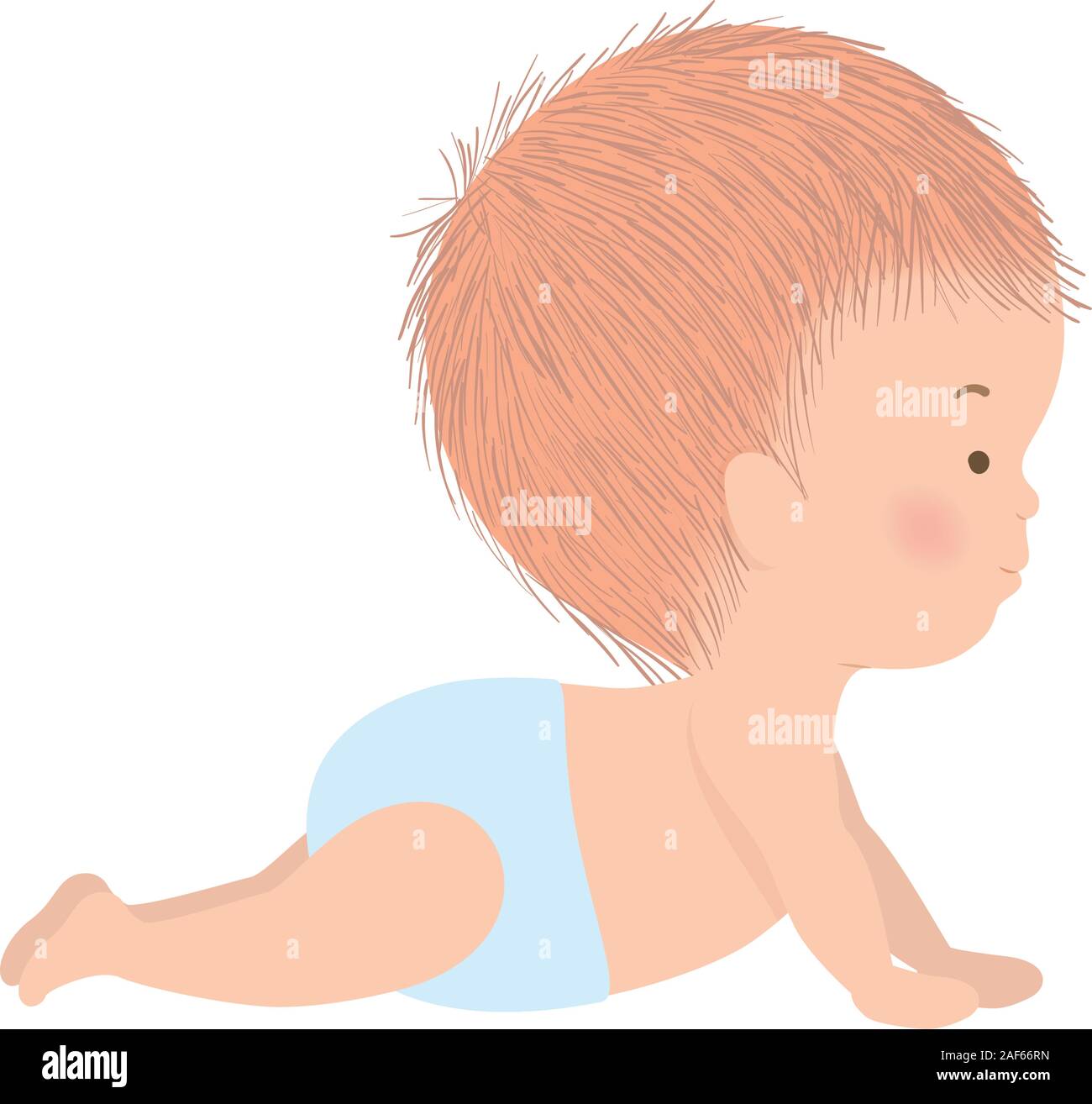 Cute baby boy with diaper vector design Stock Vector Image & Art - Alamy