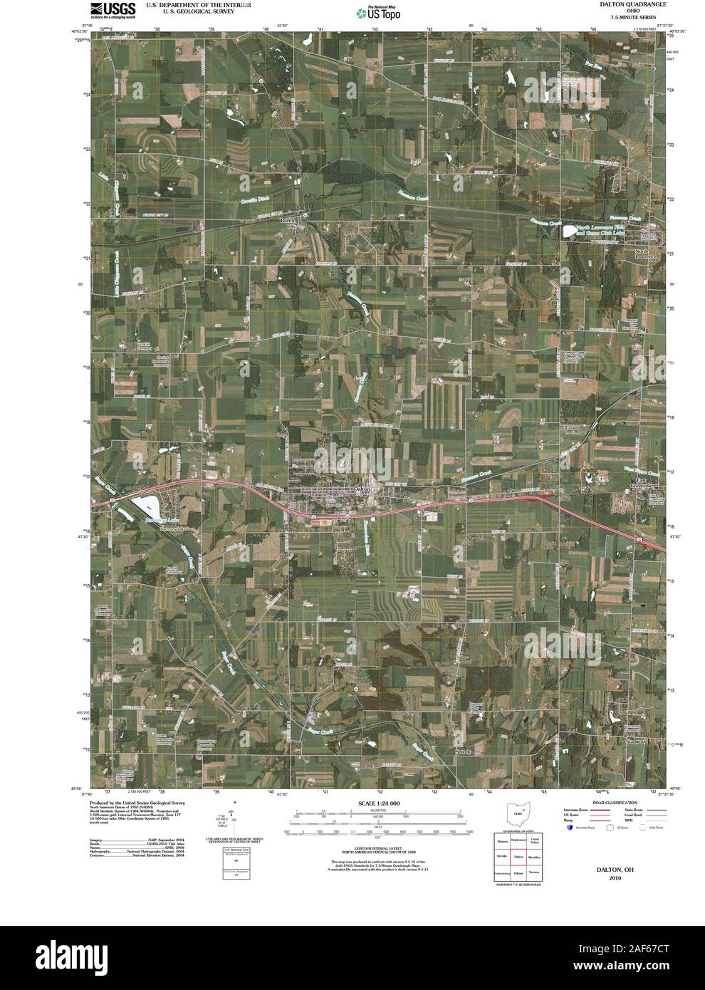 Map of dalton hi-res stock photography and images - Alamy