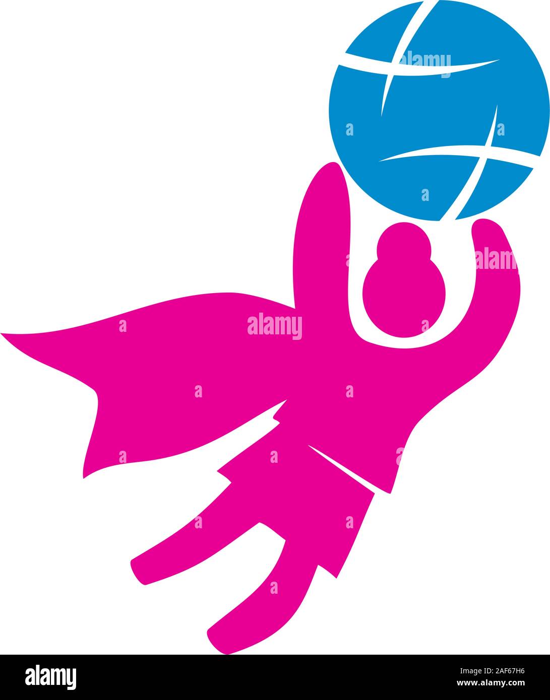Woman power logo vector illustration icon symbol isolated Stock Vector ...