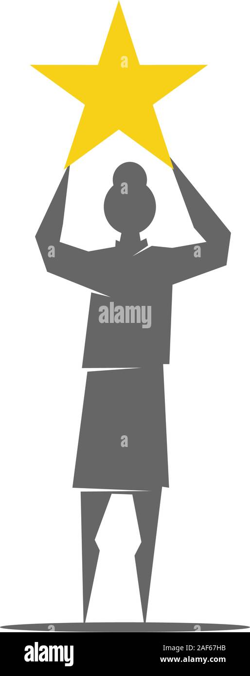 Woman power logo vector illustration icon symbol isolated Stock Vector ...