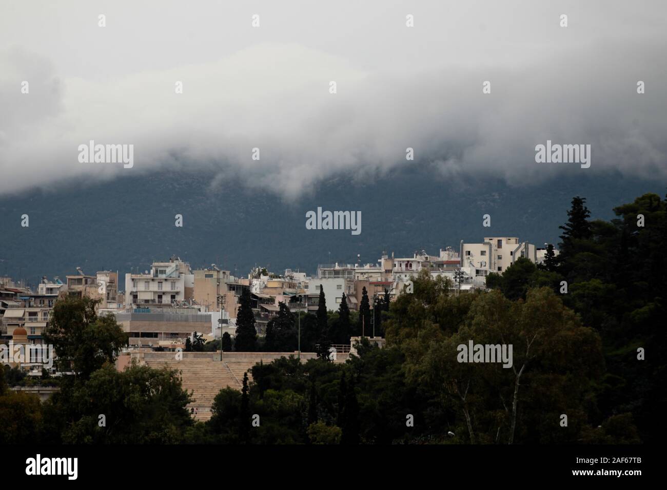 Winter in Athens Greece Stock Photo - Alamy