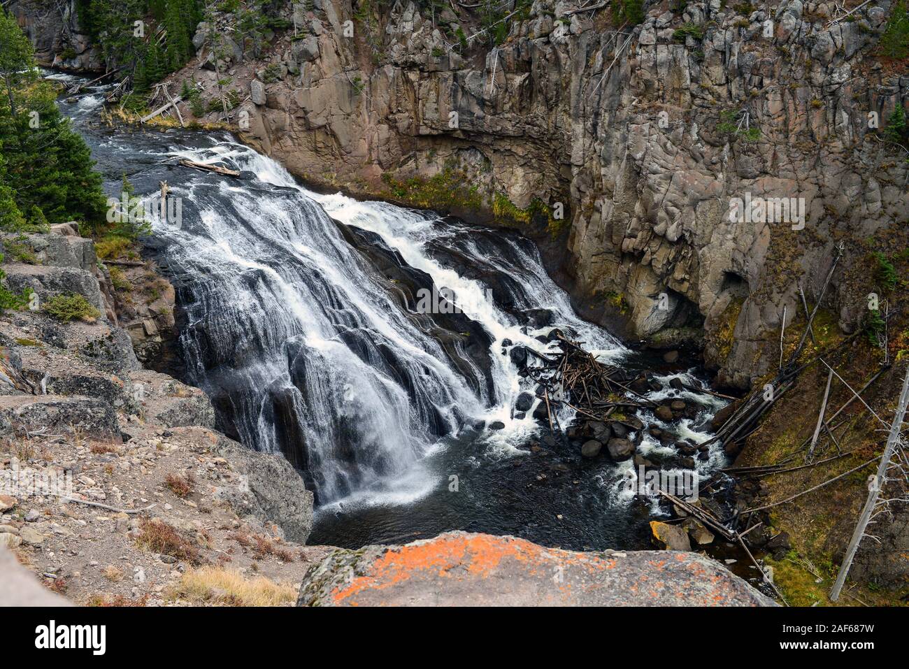 Yellowstone national park from above hi-res stock photography and ...