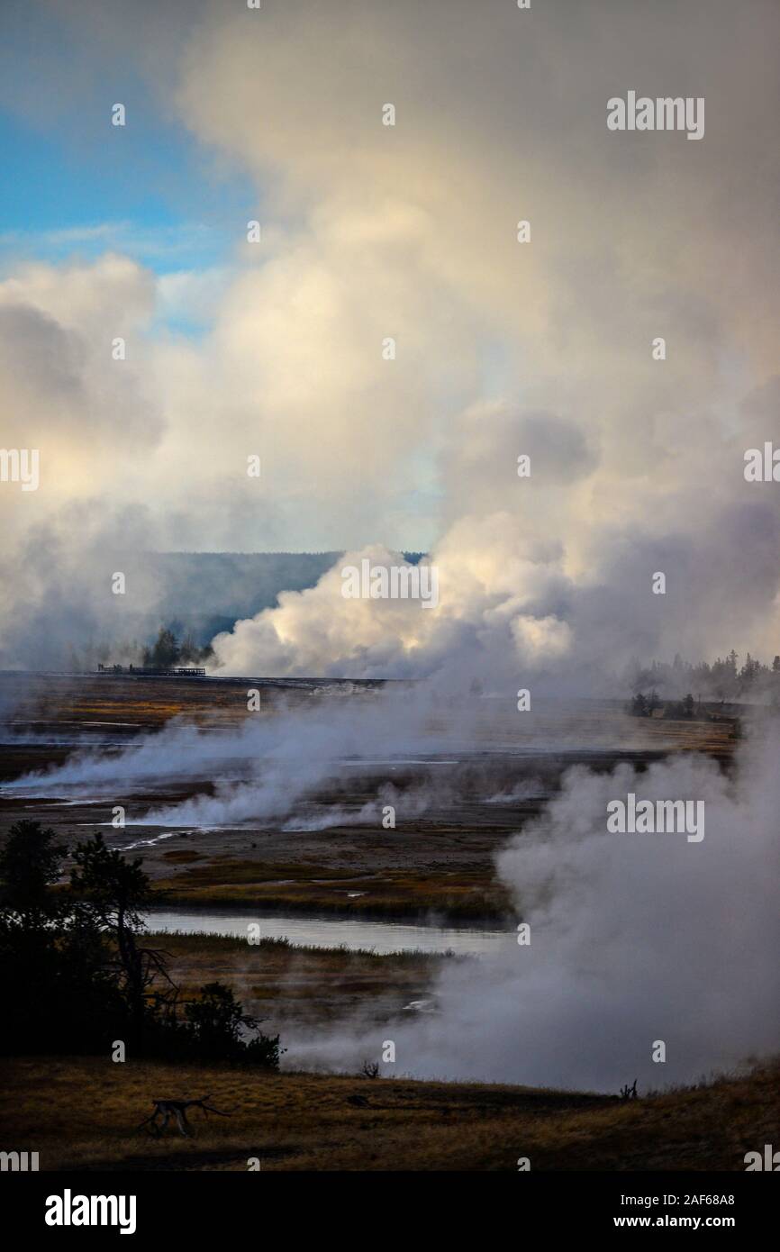Fumaroles yellowstone hi-res stock photography and images - Alamy