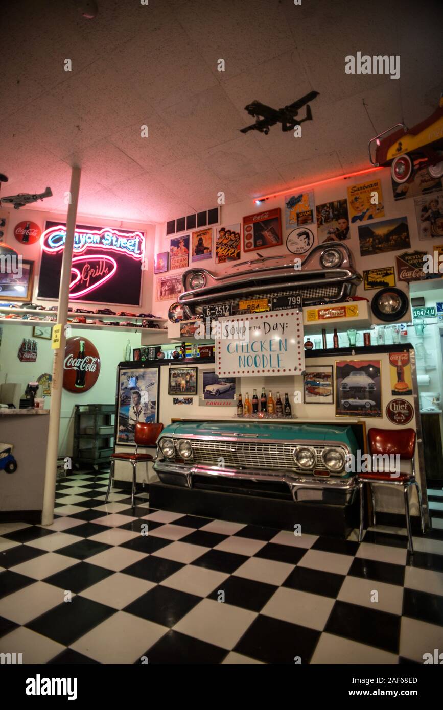 Canyon Street Grill in West Yellowstone, USA Stock Photo - Alamy