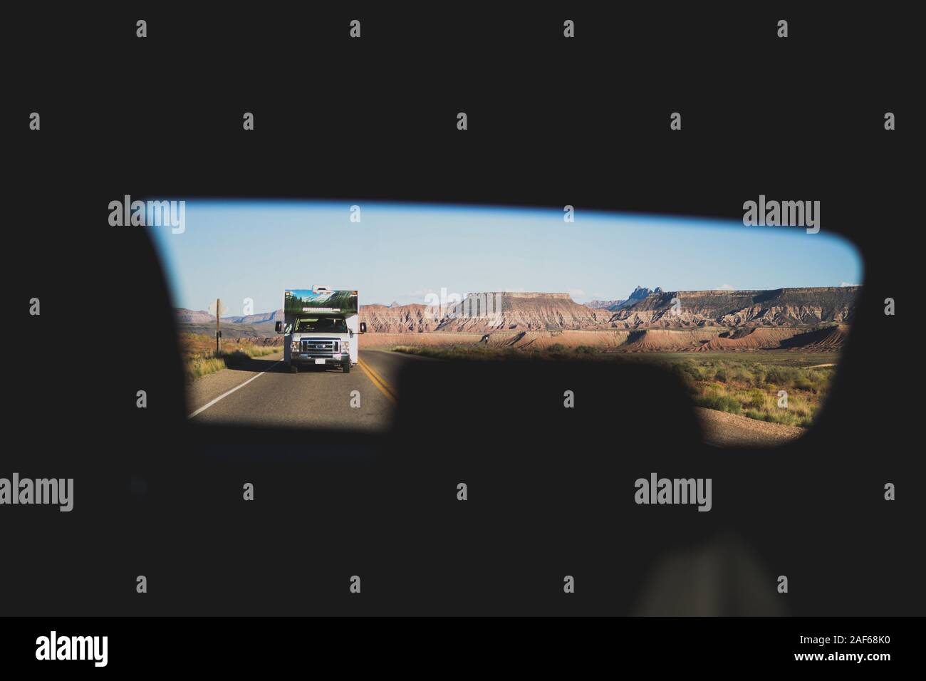 Camper van rear view hi-res stock photography and images - Alamy