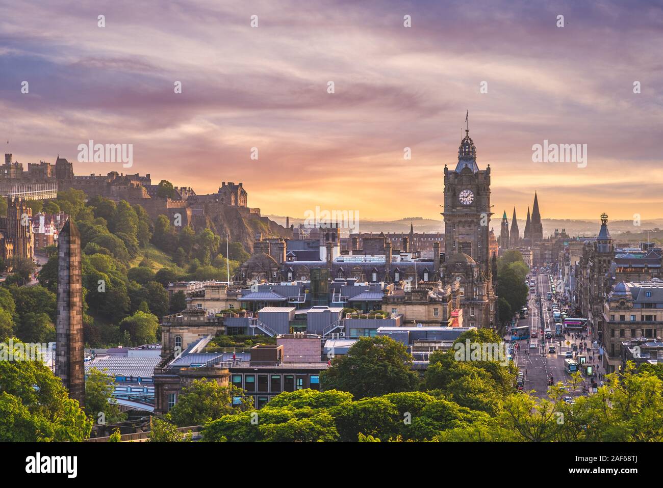 Aerial view calton hill edinburgh hi-res stock photography and images ...