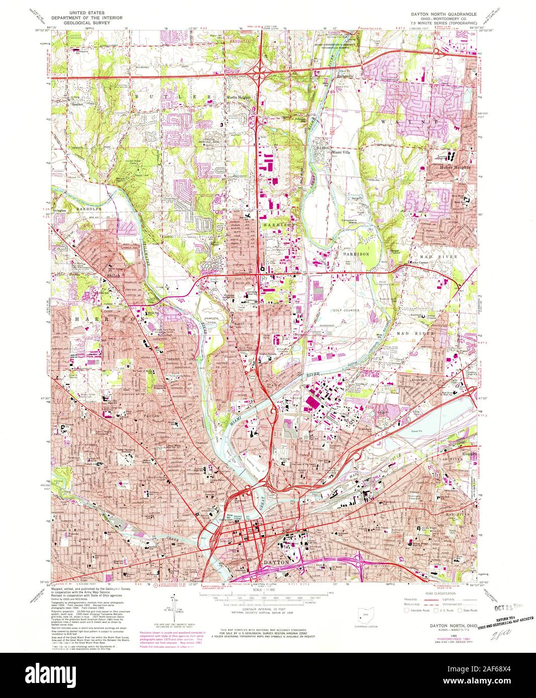 Dayton ohio 1965 Cut Out Stock Images & Pictures - Alamy