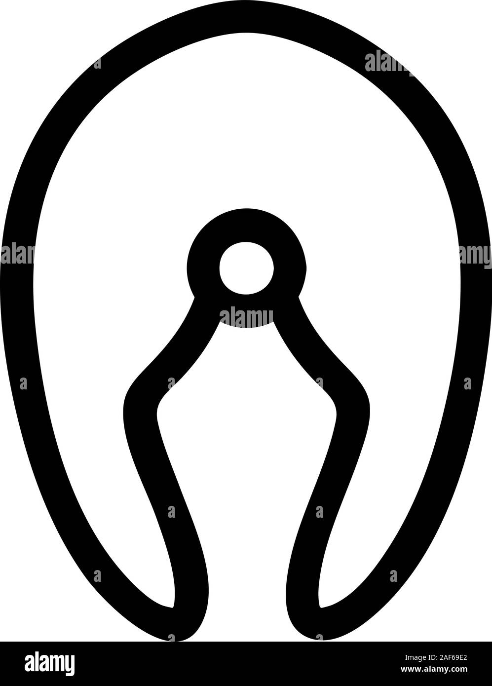 tuna fillet icon vector. Isolated contour symbol illustration Stock ...