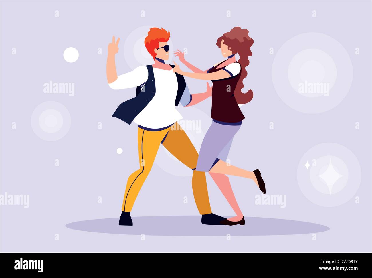 Female party night lights Stock Vector Images - Alamy