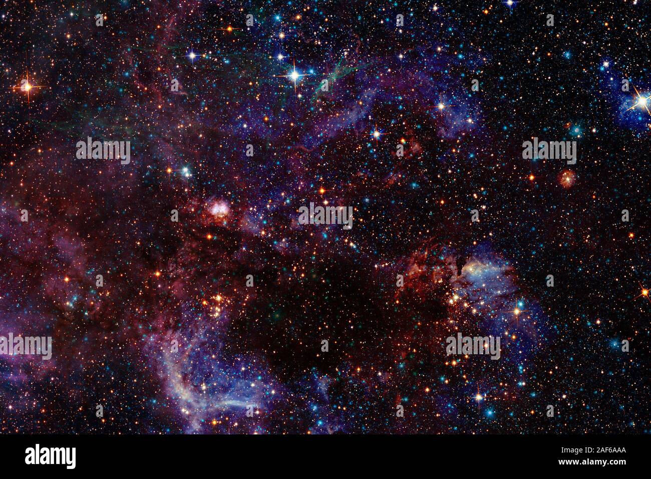 Nebulas, galaxies and stars in beautiful composition. Awesome print for ...
