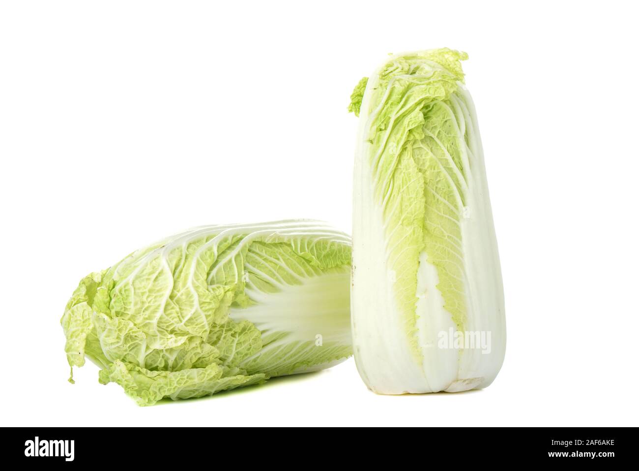 Salad cabbage or petsai isolated over a white background. Copy space ...