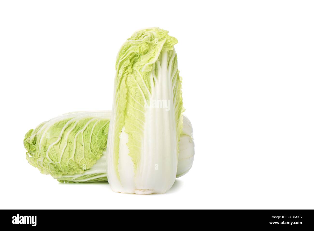 Salad cabbage or petsai isolated over a white background. Copy space ...