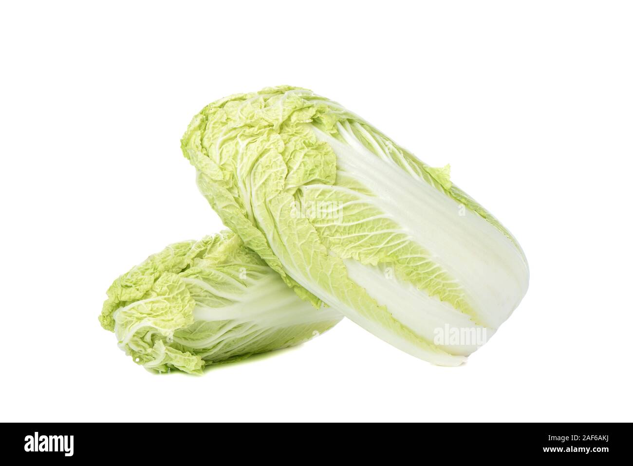 Salad cabbage or petsai isolated over a white background. Copy space ...